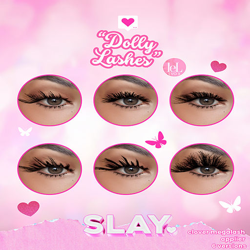 Second Life Marketplace - SLAY. - "Dolly Lashes" / Clover MegaLash